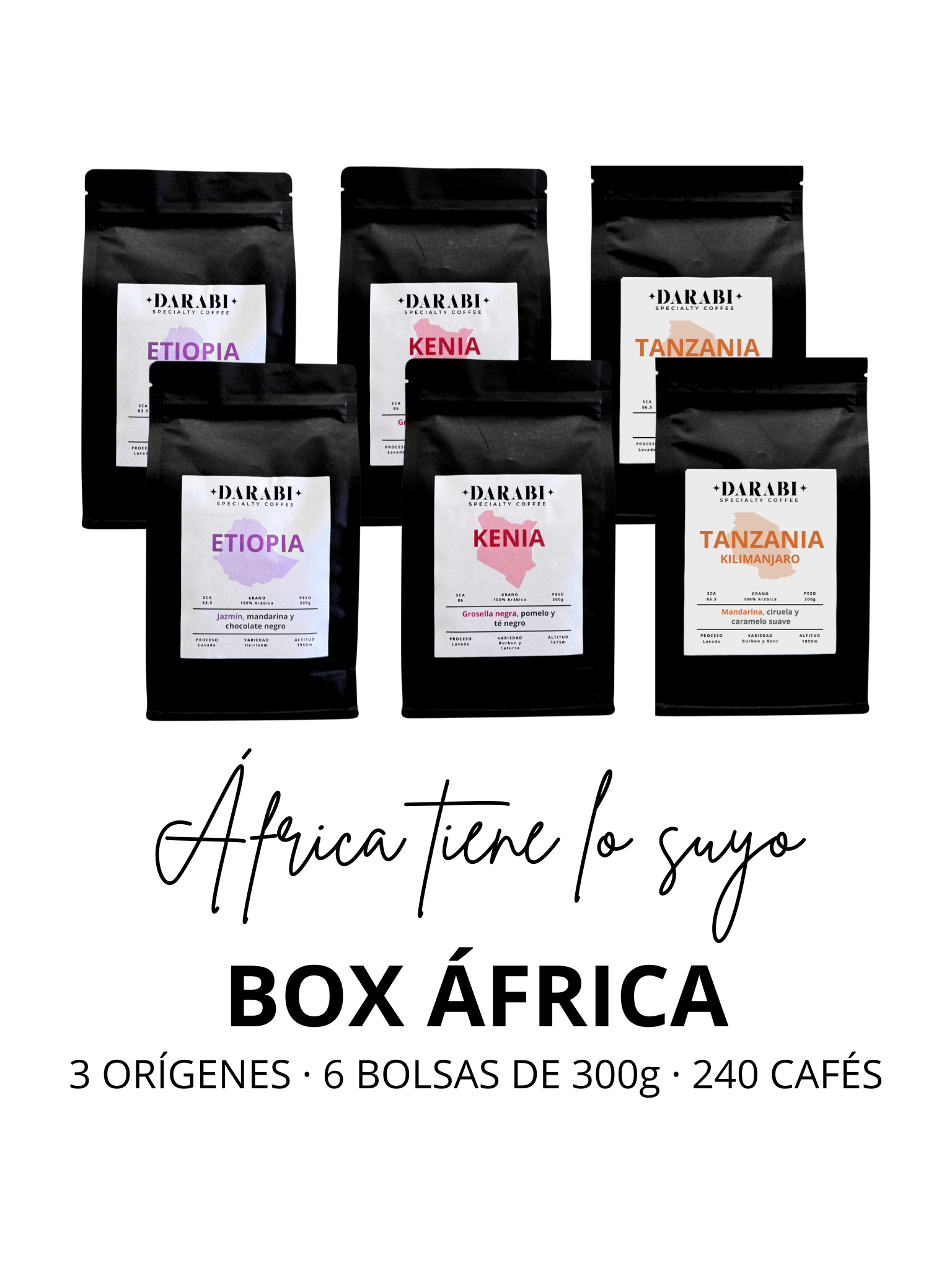 BOX ÁFRICA | 0.24€ el café – DARABI COFFEE - Café de especialidad